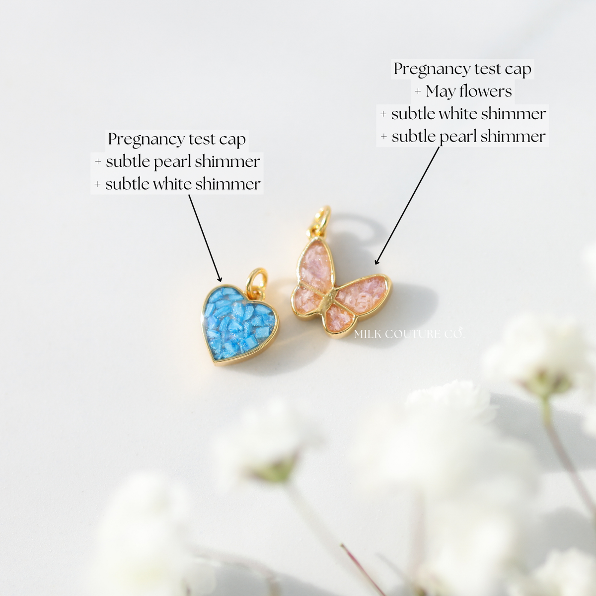 Tiny Butterfly Charm – Milk Couture Co.